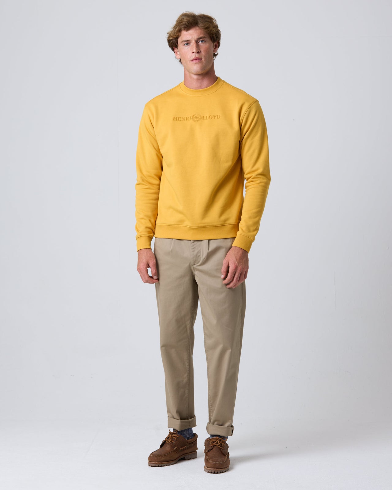 Lytham Crew Neck Sweat - Washed Yellow – Henri-Lloyd