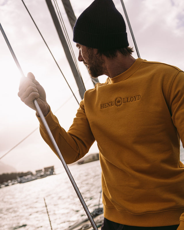 Lytham Crew Neck Sweat - Washed Yellow – Henri-Lloyd